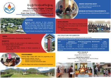 NRC Course fee & Programme. – Norbuling Rigter College