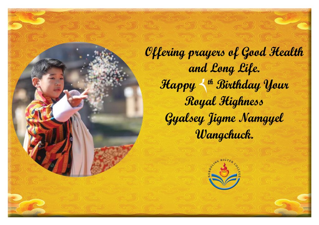 Happy 8th Birth Anniversary to our Royal Highness Gyalsey Jigme Namgyel ...